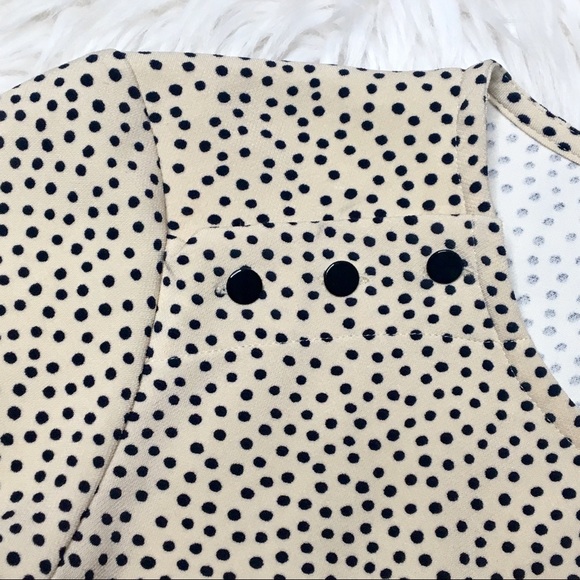 Zara | Tops | Zara Dotted Bell Sleeve Peplum Top | Poshmark